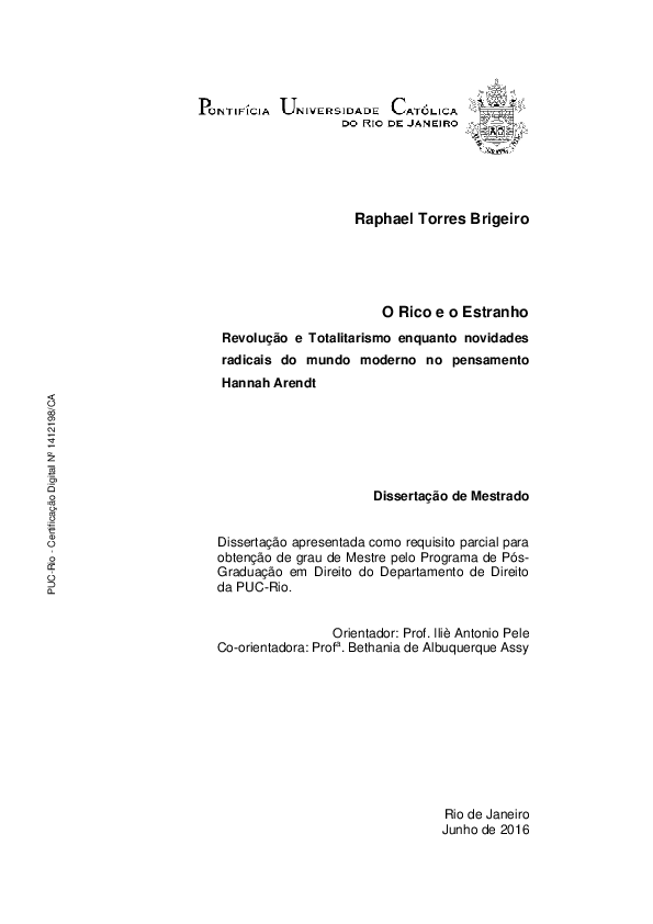 (PDF) O Rico e O ESTRANHO%3AREVOLU%C3%87%C3%83O e Totalitarismo ...