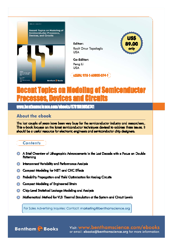 (PDF) Recent Topics on Modeling of Semiconductor Processes, Devices, and Circuits