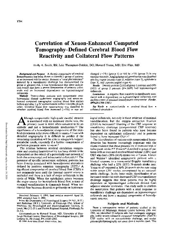 (PDF) Correlation of xenon-enhanced computed tomography-defined ...