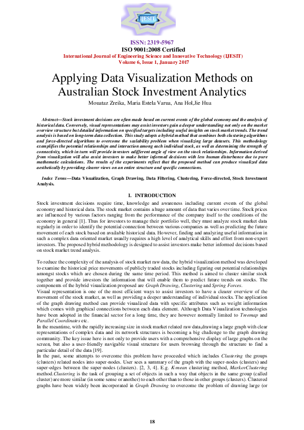 (PDF) Applying data visualization methods on Australian stock investment analytics | Maria Varua ...