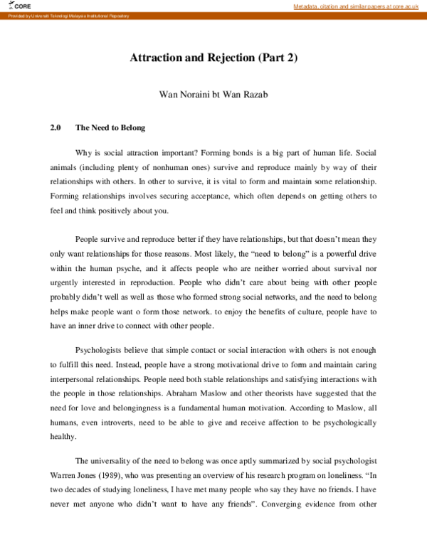 (PDF) Attraction and Rejection (Part 2)