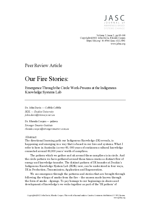 (PDF) Our Fire Stories