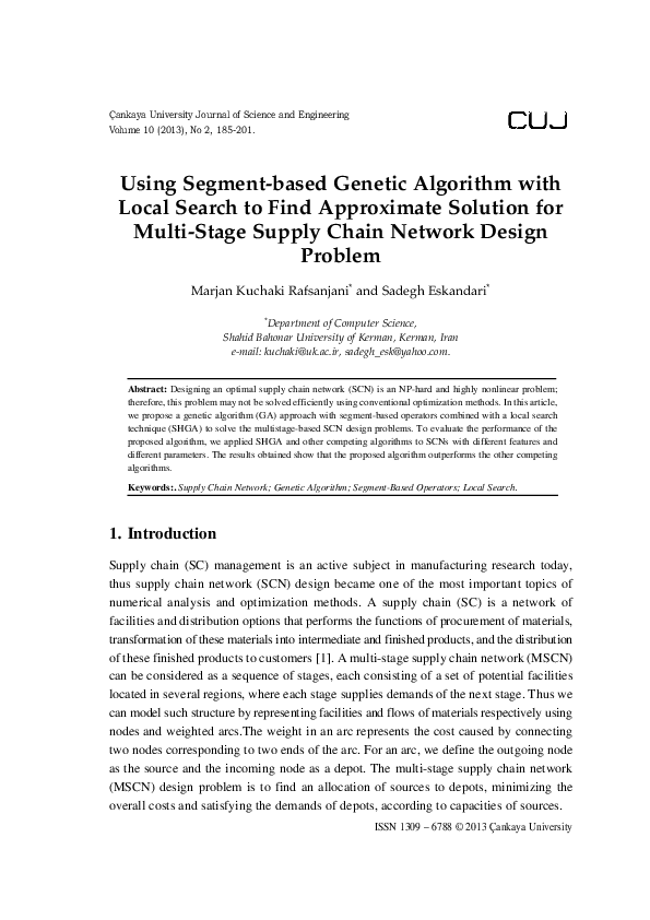 (PDF) Using Segment-based Genetic Algorithm with Local Search to Find Approximate Solution for ...