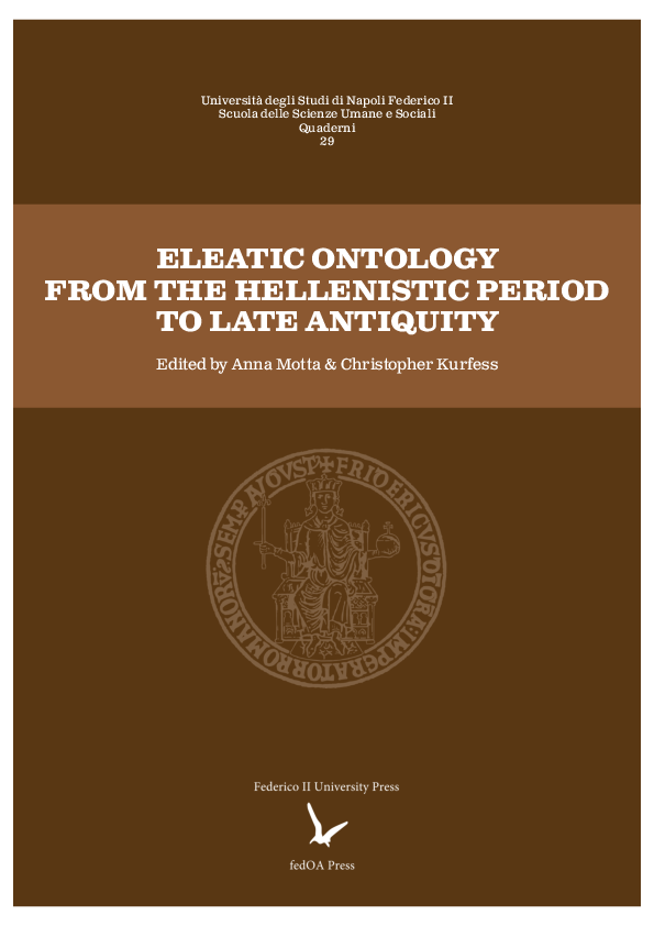 (PDF) Augustine and Eleatic Ontology