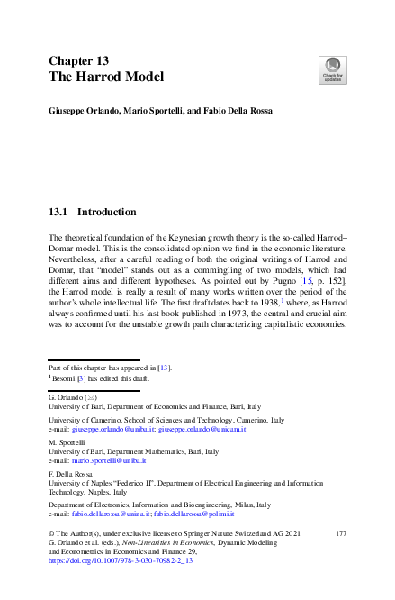 (PDF) The Harrod Model