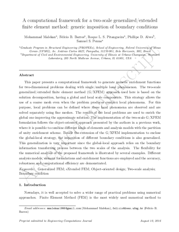(PDF) A computational framework for a two-scale generalized/extended ...
