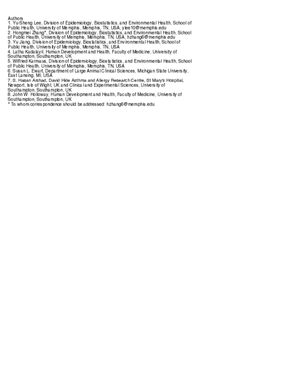 (PDF) Epigenome-scale comparison of DNA methylation between blood ...