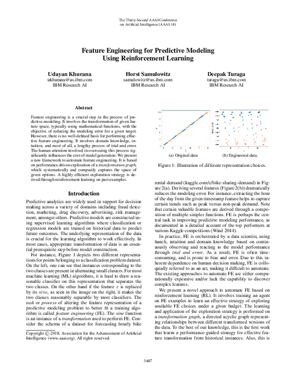 (PDF) Feature Engineering for Predictive Modeling Using Reinforcement Learning
