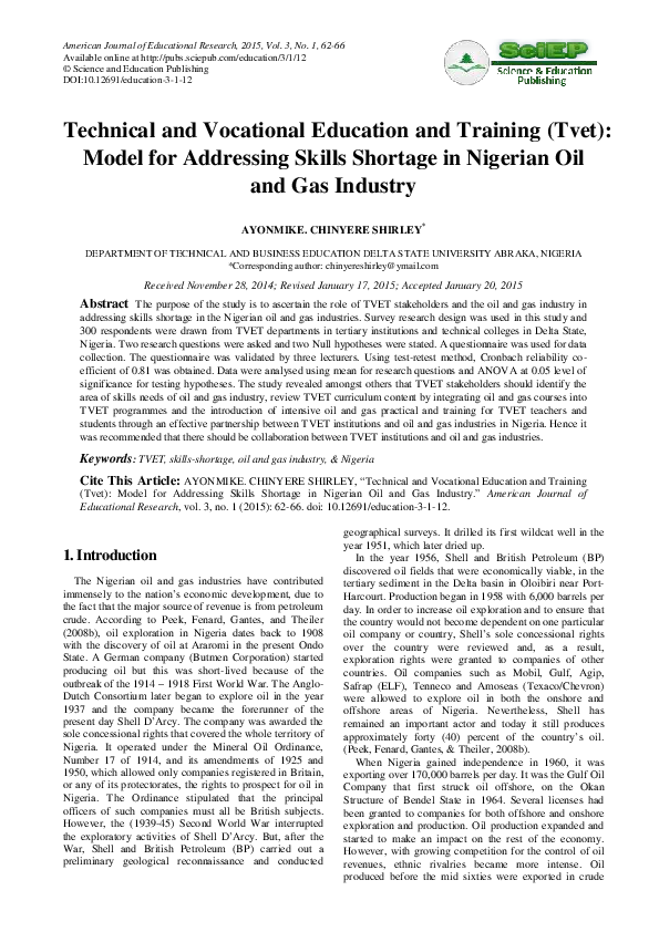 (PDF) A Review of the 21st Century Skills in Technical Vocational ...