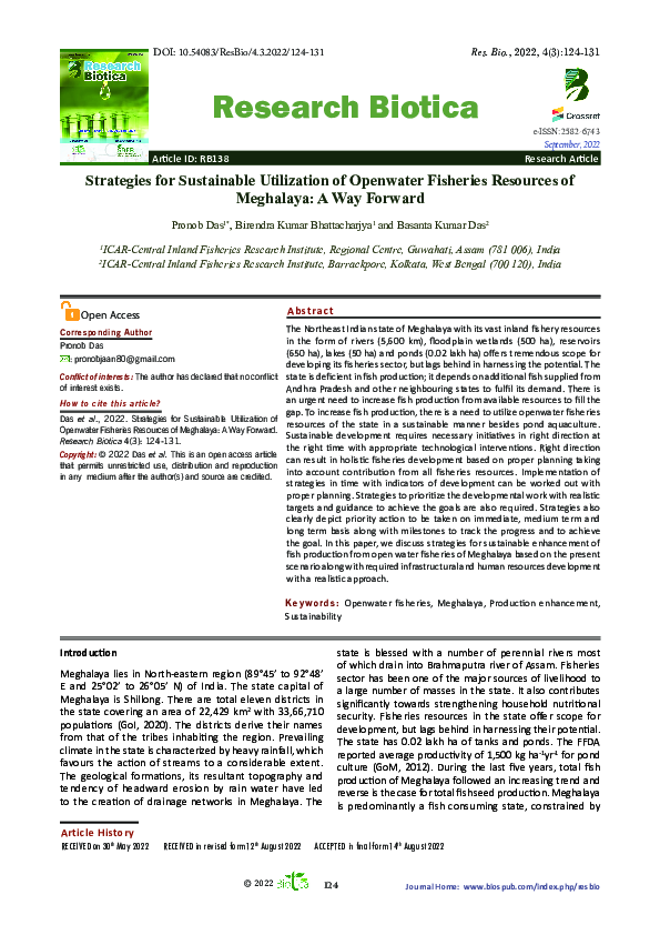 (PDF) Strategies for Sustainable Utilization of Openwater Fisheries ...