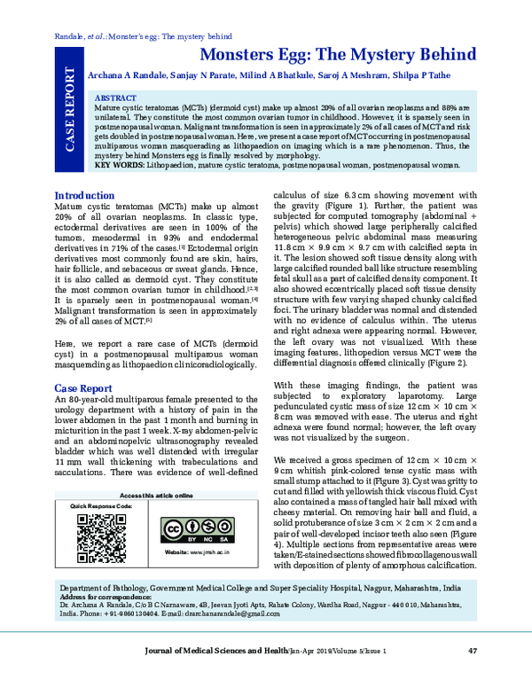 (PDF) Monsters Egg: The Mystery Behind