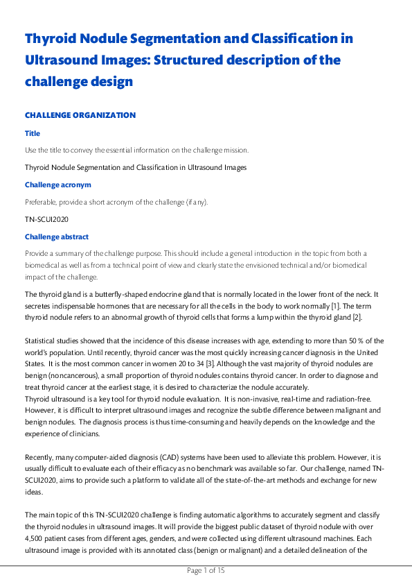 Pdf Thyroid Nodule Segmentation And Classification In Ultrasound Images