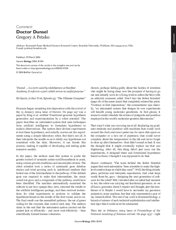 (PDF) Doctor Dunsel
