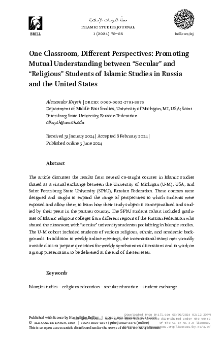 (PDF) One Classroom, Different Perspectives: Promoting Mutual ...