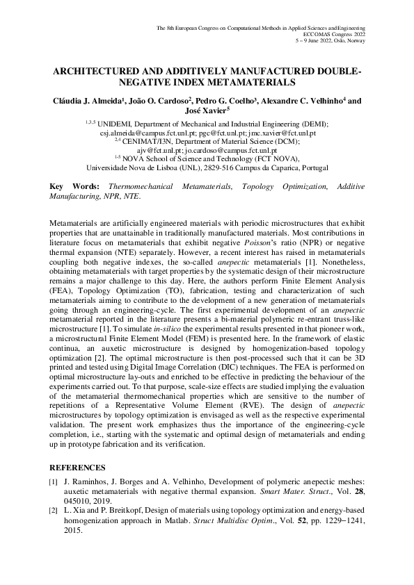(PDF) Architectured and additively manufactured double-negative index metamaterials