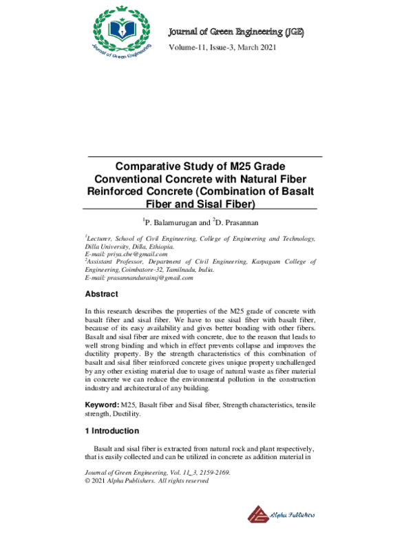 (PDF) Comparative Study of M25 Grade Conventional Concrete with Natural ...