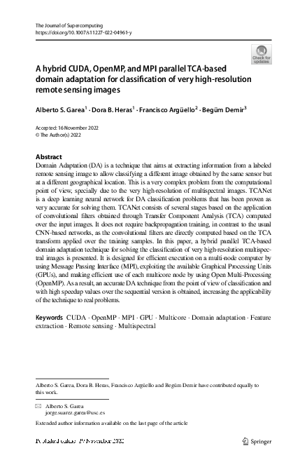 (PDF) A Hybrid CUDA, OpenMP, and MPI parallel TCA-based Domain ...