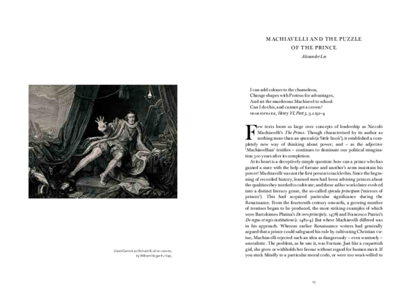 (PDF) Machiavelli and the Puzzle of the Prince