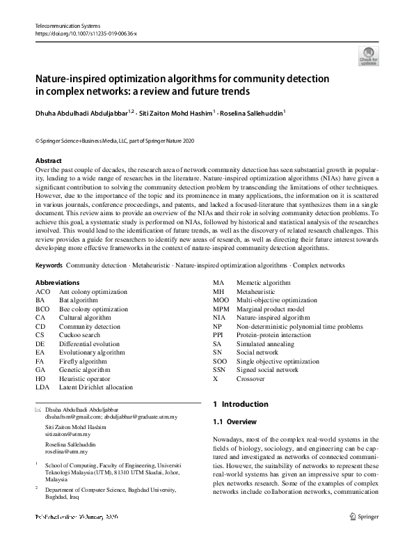(PDF) Nature Inspired Optimization Algorithms for CT Liver Segmentation