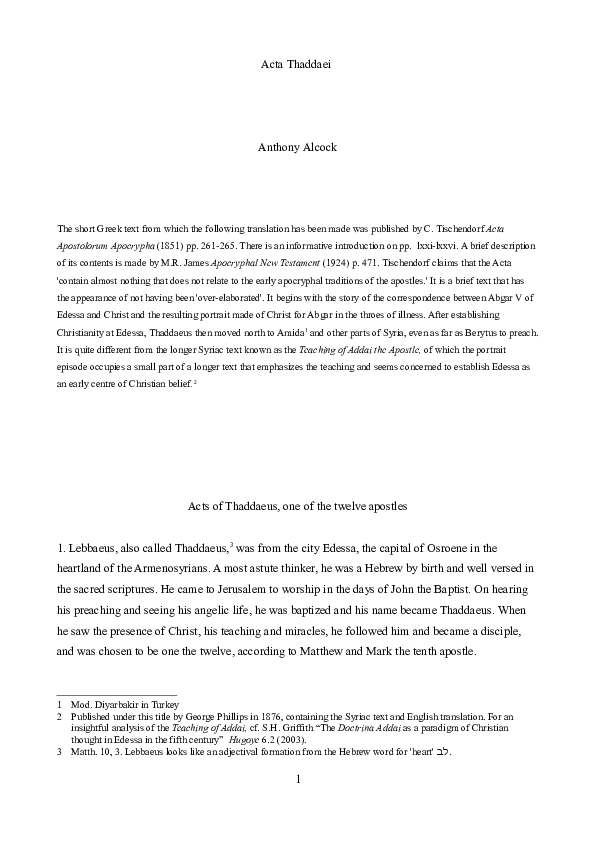(PDF) Acta Thaddaei