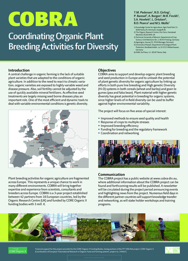 (PDF) COBRA - Coordinating Organic Plant BReeding Activities - for ...