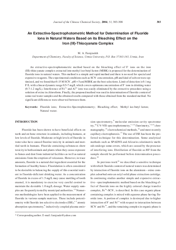 Pdf An Extractive Spectrophotometric Method For The Determination Of Tetramisole Hydrochloride