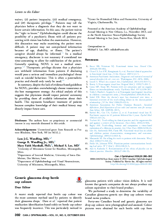 (PDF) Generic glaucoma drop bottle cap colours