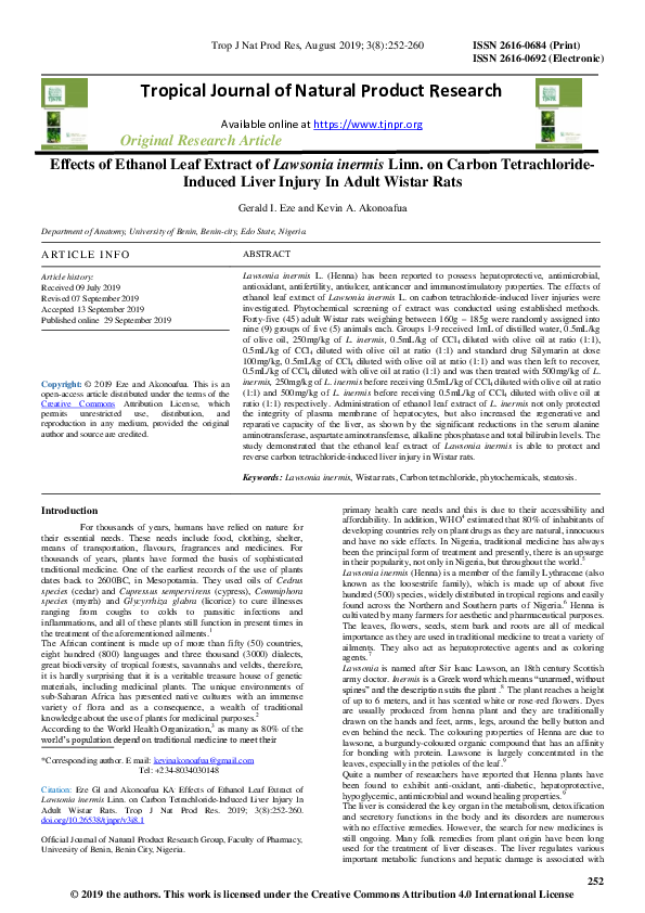 (PDF) Tropical Journal of Natural Product Research