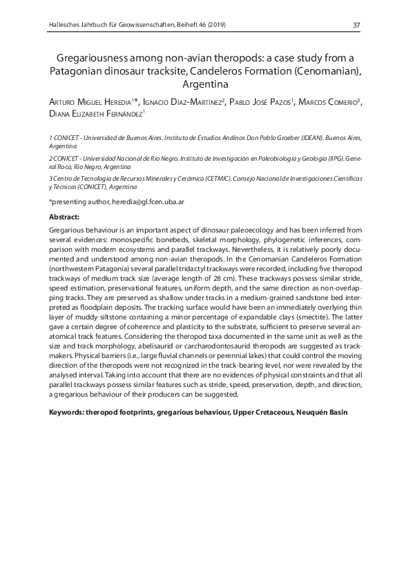 (PDF) Gregariousness among non-avian theropods: a case study from a ...