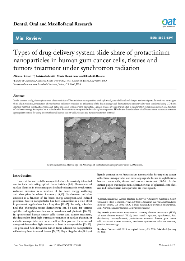 (PDF) Types of drug delivery system slide share of protactinium ...