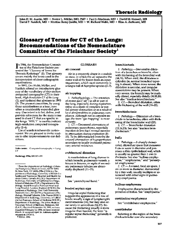 (PDF) Glossary of terms for CT of the lungs: recommendations of the ...