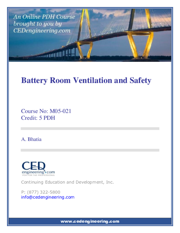 (PDF) Battery Room Ventilation and Safety