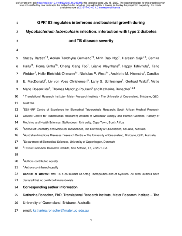 (PDF) GPR183 regulates interferons and bacterial growth ...