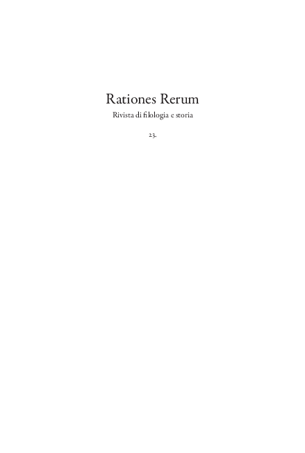 (PDF) Per l'esegesi di Ausonio, Cento nuptialis 107
