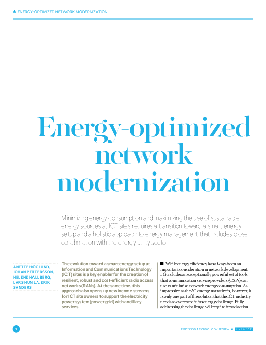 (PDF) Energy-optimized network modernization