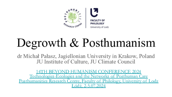(PDF) Degrowth & Posthumanism