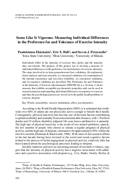 (PDF) Some like It Vigorous: Measuring Individual Differences in the ...