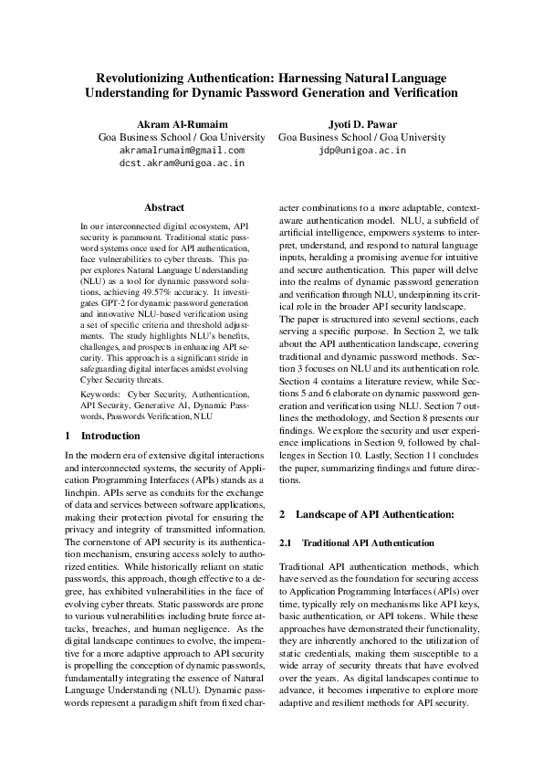 (PDF) Revolutionizing Authentication: Harnessing Natural Language ...