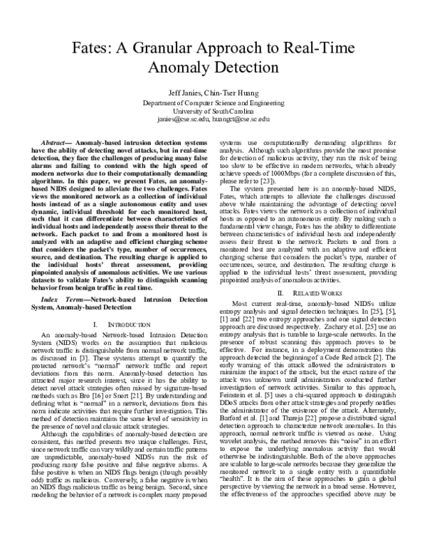 (PDF) Fates: A Granular Approach to Real-Time Anomaly Detection