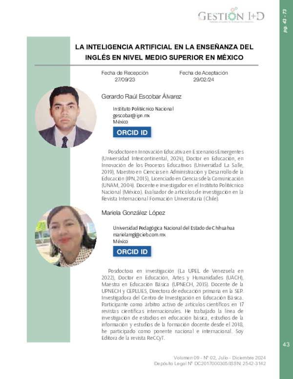 (PDF) La inteligencia artificial en la enseñanza del inglés en nivel ...