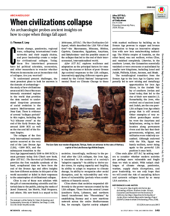 (PDF) When civilizations collapse