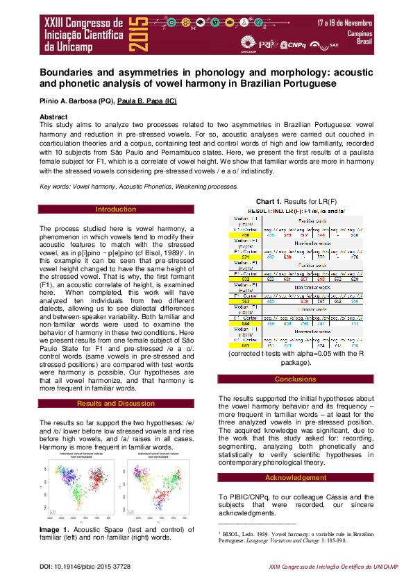 (PDF) Boundaries and asymmetries in phonology and morphology: acoustic ...