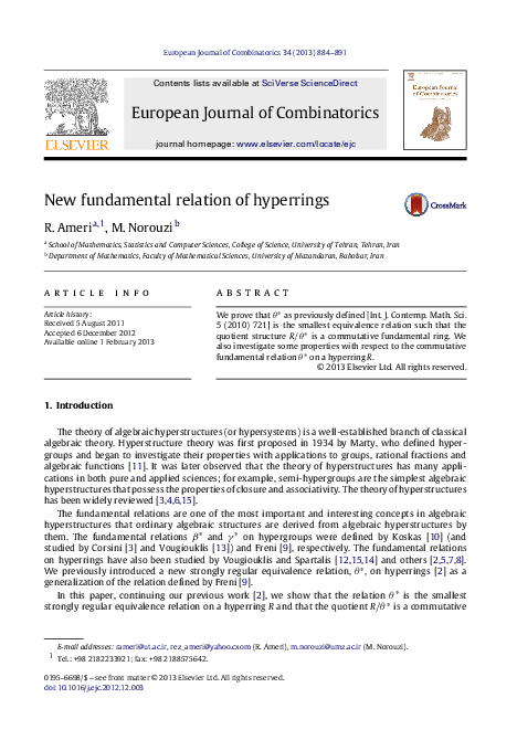 (PDF) New fundamental relation of hyperrings | Reza Ameri - Academia.edu
