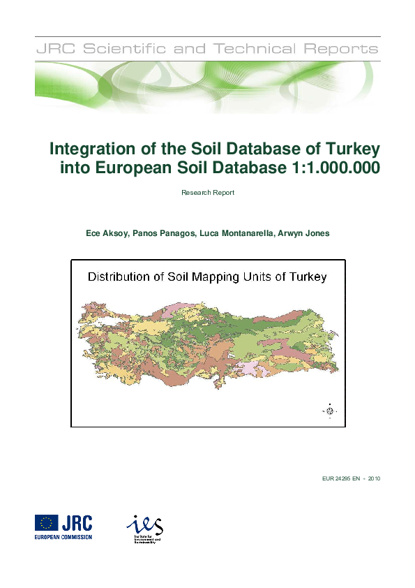 (PDF) Integration of the Soil Database of Turkey into European Soil ...
