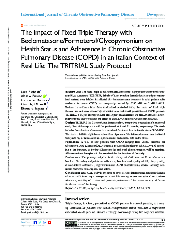 (PDF) The Impact of Fixed Triple Therapy with Beclometasone/Formoterol ...