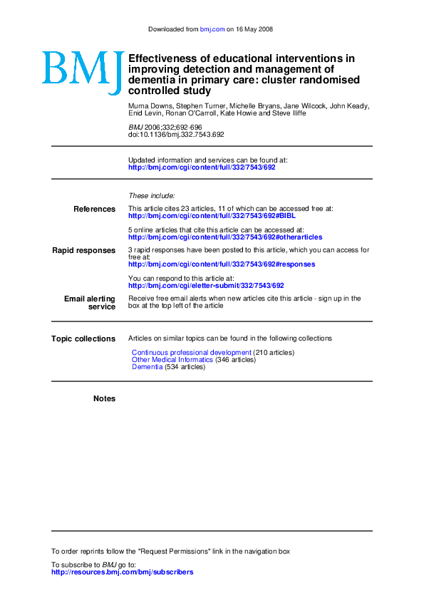 (PDF) Effectiveness of educational interventions in improving detection and management of ...