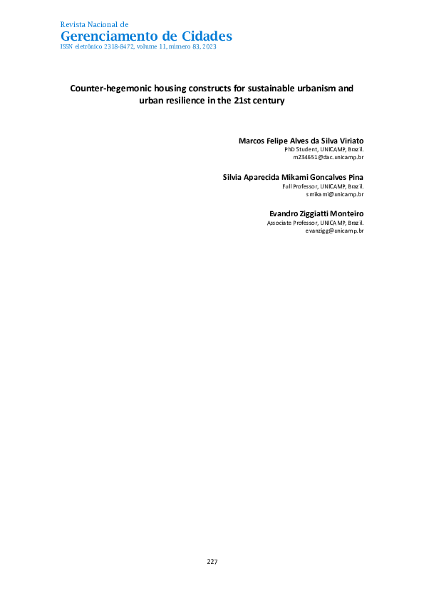 (PDF) Counter-hegemonic housing constructs for sustainable urbanism and ...