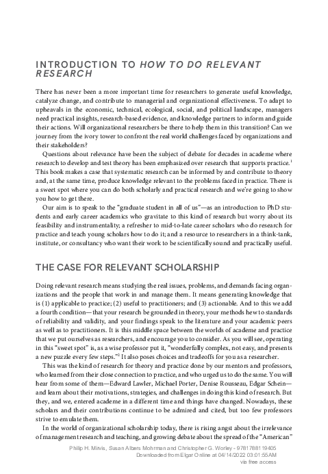 (PDF) Introduction to How to Do Relevant Research