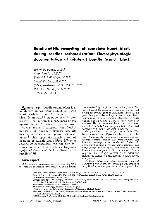 (PDF) Bundle-of-His recording of complete heart block during cardiac ...