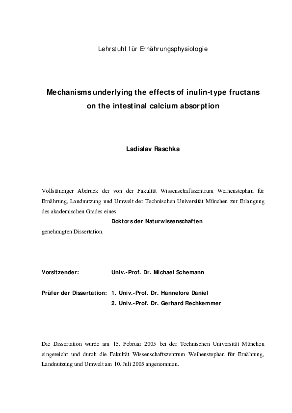(PDF) Mechanisms underlying the effects of inulin-type fructans on calcium absorption in the ...